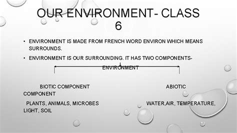 Our Environment Class 6 Environment Is Made From