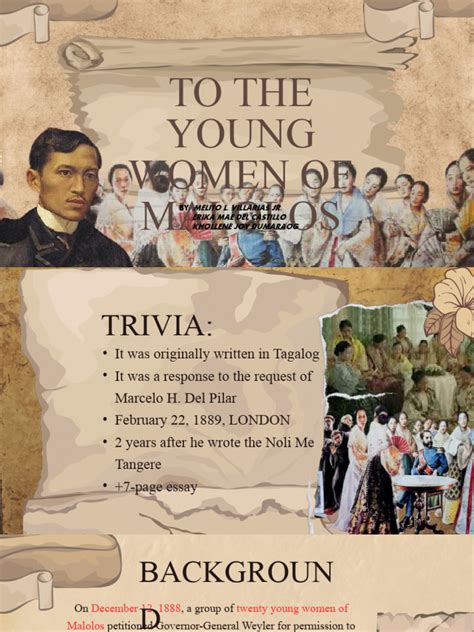 To The Young Women Of Malolos Appendix C Report Number 36 37 38 Pdf