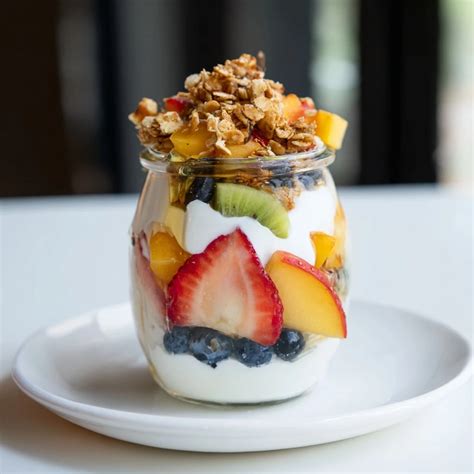 Creamy Yogurt Parfait With Fresh Fruit And Granola