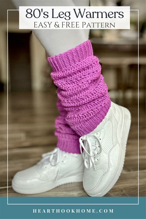Easy 80s Leg Warmers Free Crochet Pattern Heart Hook Home