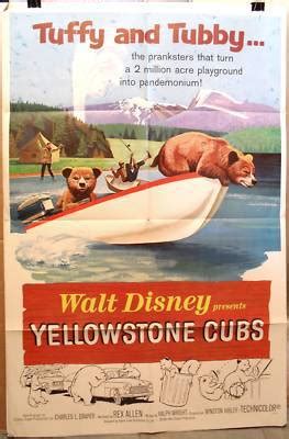 Walt Disneys Yellowstone Cubs ~ 1963 One Sheet Movie Poster ~ Park