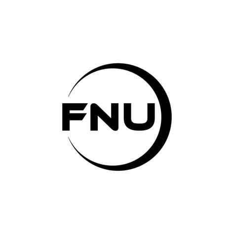 Fnu Letter Logo Design In Illustration Vector Logo Calligraphy