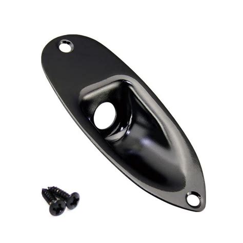 Strat Quality Recessed Black Input Jack Plate Vision Guitar