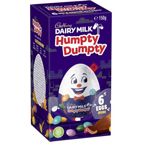 Cadbury Dairy Milk Humpty Dumpty Easter Egg 6 Pack Our Sweet Indulgence