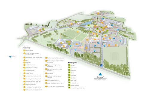 Rh Generic Reaseheath Campus Map Oct 23 Reaseheath College