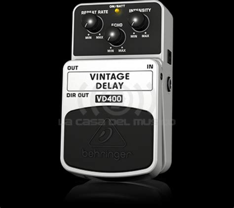 Pedal Behringer Vintage Analog Delay Vd400 La Casa Del Músico