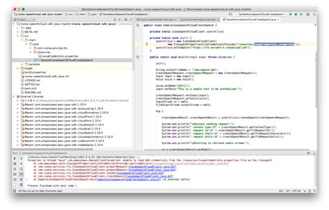 Maven Error With Credentials File In Ivona Speechcloud Java Sdk