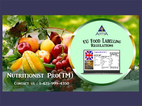 Create And Print Eu Food Labels Complying Eu Regulations