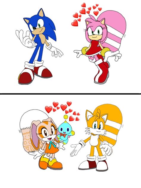 Sonic Couples Valentine By Nhwood On Deviantart