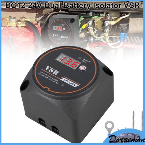 Dual Battery Isolator 12v 140amp Ip68 Waterproof Battery Voltage Sensitive Relay With Indicator