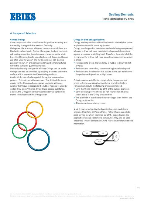 Eriks O Ring Technical Handbook By Eriks Nederland Issuu