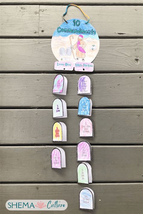 10 Commandments Craft For Preschoolers Free Printable