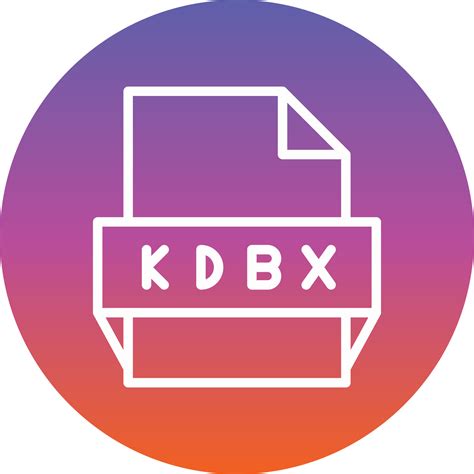 Kdbx File Format Icon 15692069 Vector Art At Vecteezy