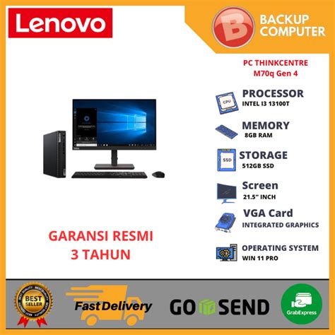 Jual Pc Lenovo Pc Tiny Thinkcentre M Q Gen E S I T Gb Ram Shopee Indonesia