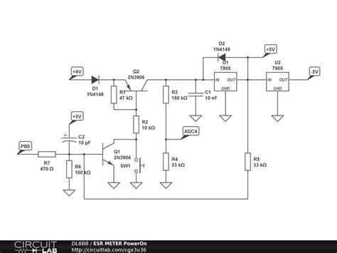 Esr Tester Schematic Diagram