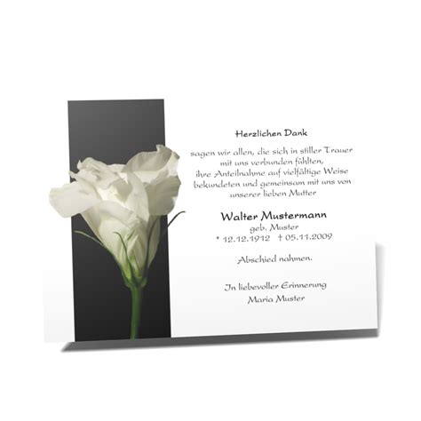 Individuelle Danksagungskarten Trauer Karten Hier Gestalten