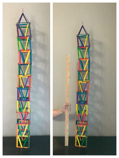 Tower Project Made With Straws Artofit