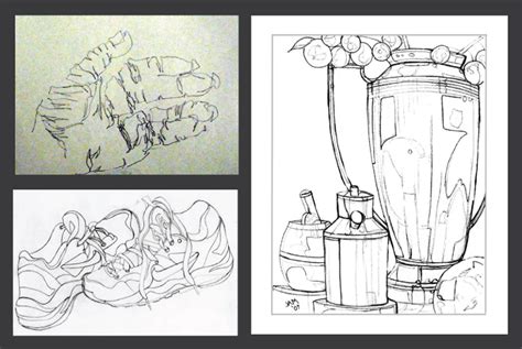 Line Contour Drawing Examples