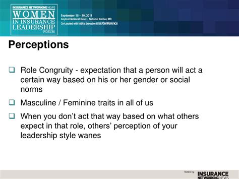Perceptions Role Congruity