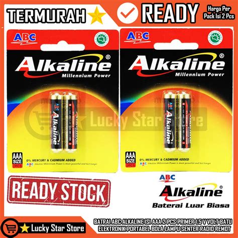 Jual Alkaline Isi Aaa A3 2 Pcs Batrai Abc Battery Mainan Mp3 Baterai