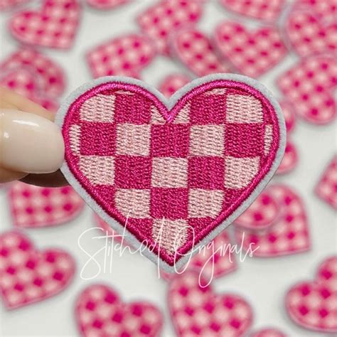 Checkered Heart Etsy