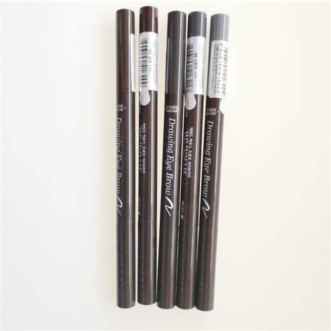 韩国etude伊蒂爱丽小屋双头旋转自动细眉笔画眉神器深灰色茶褐色虎窝淘