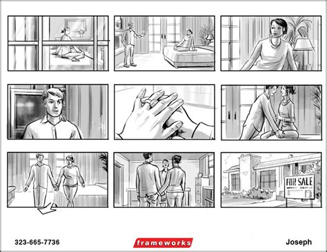 Joseph Black And White Storyboard Artist Frameworks La