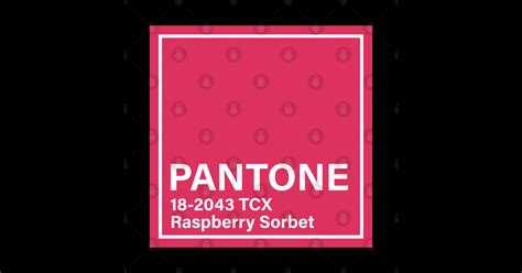 Pantone 18 2043 Tcx Raspberry Sorbet Pantone 18 2043 Tcx Raspberry Sorbet Sticker Teepublic