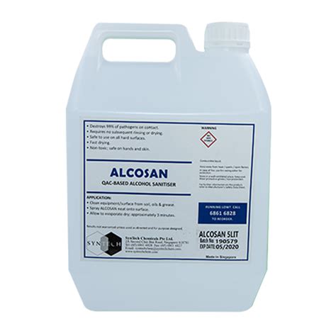 Syntech Alcosan Qac Based Alcohol Sanitizer Growfood Supply