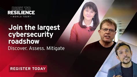 Mohammad Khurram Khan On Linkedin Why Attend The Risk To Resilience World Tour The Largest