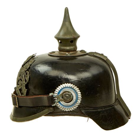 Original Imperial German Wwi Bavarian Emnco M1915 Pickelhaube Spiked