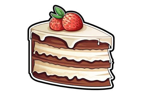 Cake Slice Clipart Graphic By Illustrately · Creative Fabrica