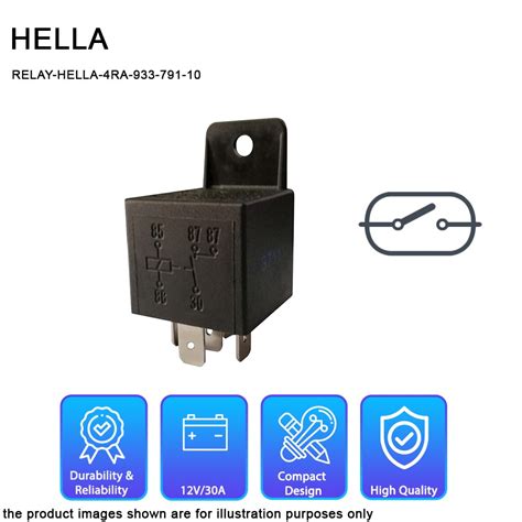 Hella 12v 30a 4ra 933 791 101 Relay Shopee Malaysia