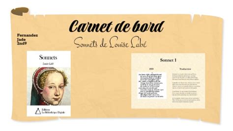 Carnet De Bord Louise Labé Genially