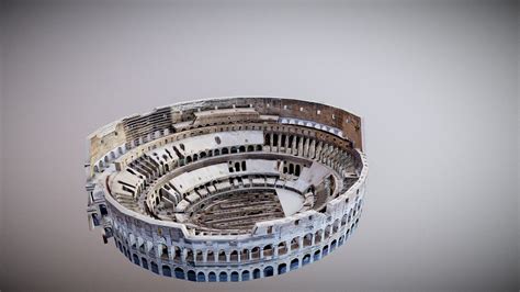 Roman Coliseum Low Poly 3d Model Buy Royalty Free 3d Model By