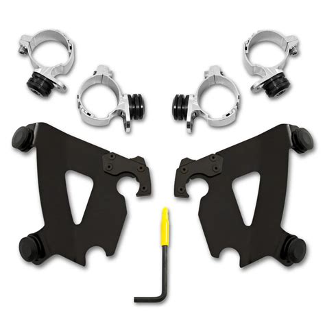Memphis Shades Trigger Lock Mounting Kit For Dyna Gauntlet Fairing Bl