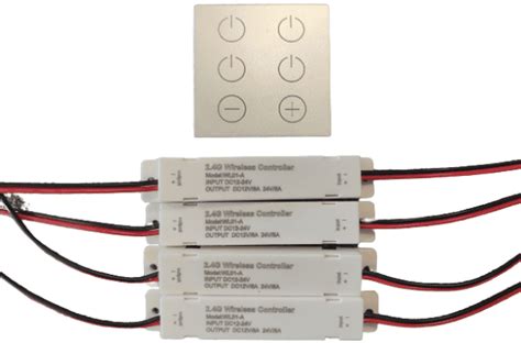 Wireless Switch 4 Set With Touch Dimmer Function Includes 4 X Dimmer
