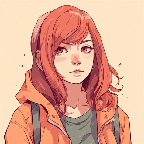 Junge Süße Mädchen Anime Stil Charakter Vektor Illustration Design