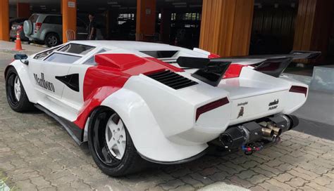 This Lamborghini Countach Replica Is A Hyundai With Lexus Twin Turbo V8