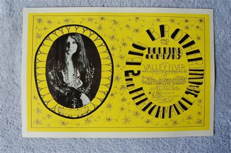 Janis Joplin And Big Brother Concert Tour Poster 1968 Rainbow Ballroom