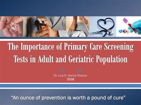 Primary Care Screening Tests In Adults Geriatrics Pdf
