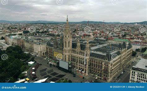 Vienna Austria July 7 2022 Aerial View Of The Vienna City Hall Or