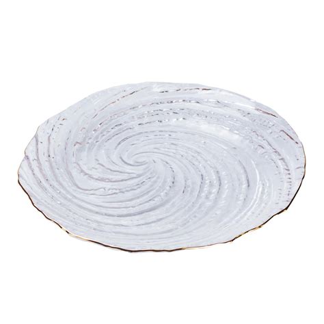 ᐉ Тарелка десертная стеклянная с золотым ободком. • Купить в Киеве ...