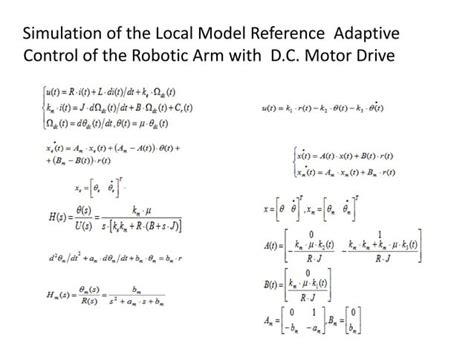 Some Adaptive Control Schemes Implementations Using Matlab Pptx