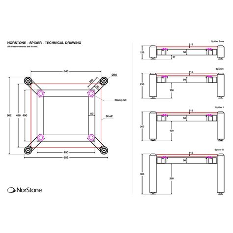 Norstone Spider 3 Bamboe Hifi Meubel Hifis Be