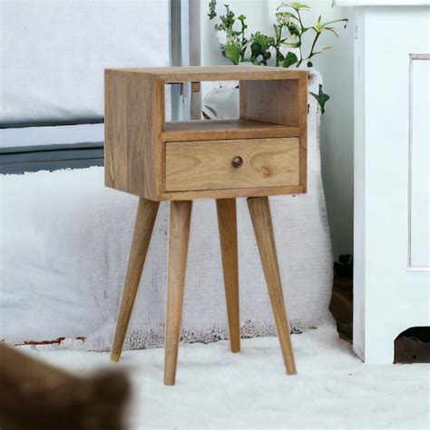 Small Bedside Table Slim Bedside Table Minimalist Bedside Table Compact Bedside Table Low