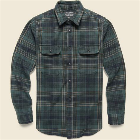 Vintage Flannel Work Shirt Greenoliveblack Stag Provisions