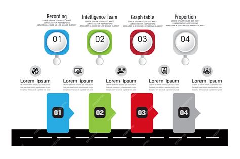 Premium Vector Business Timeline Organization Road Map Infographic