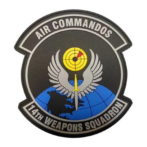 14 Wps Air Commandos Pvc Patch 14th Weapons Squadron Patches