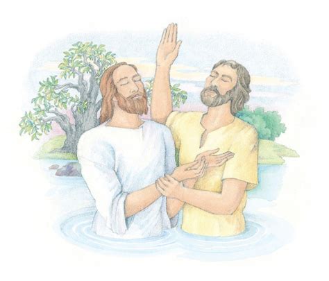 Jesus Baptism Clipart